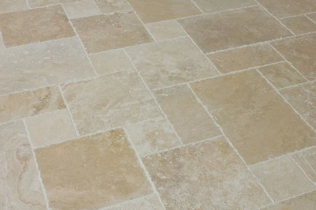 ANTIQUE LIGHT TRAVERTINE Floor Tiles Opus Pattern - *PACKAGE DEAL* £31. ...