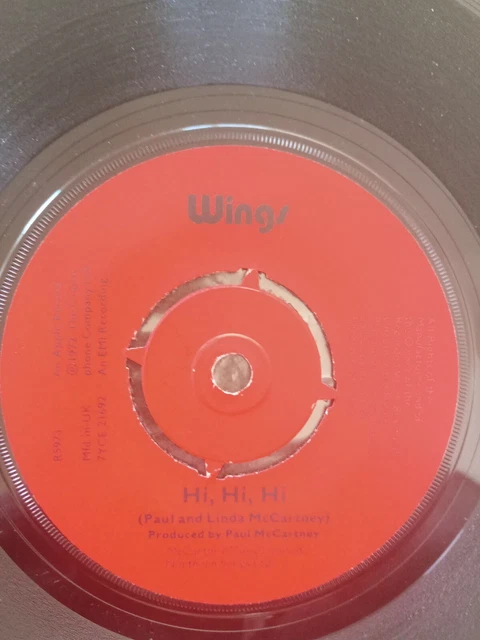 WINGS HI, HI, Hi / C Moon 1972 Uk Apple Records 7" 45 R5973 EUR 2,80 ...