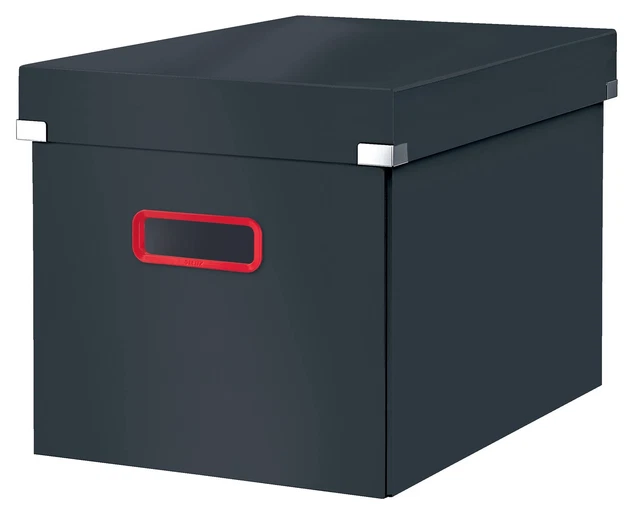 LEITZ CLICK & Store Cube, Foldable Large Storage Box with Lid, Premium ...