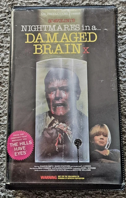 NIGHTMARES IN A DAMAGED BRAIN Pre Cert VHS £1.99 - PicClick UK