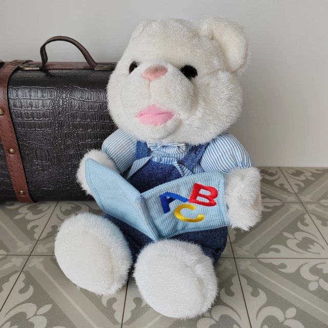 VINTAGE KELLYTOY ABC Teddy Bear Plush Soft Toys Kuddle Me Toys £5.99 - PicClick UK