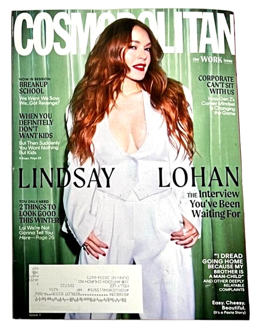 COSMOPOLITAN MAGAZINE LINDSAY Lohan The Work Issue 7 2022 £5.18 ...