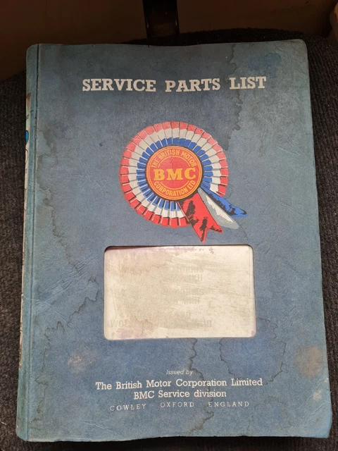 CLASSIC MINI BMC Service Parts List £20.00 - PicClick UK