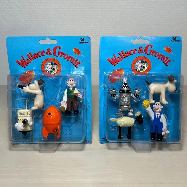 WALLACE AND GROMIT Figures 1989 Vintage Set of 2 Unopened £117.64 ...