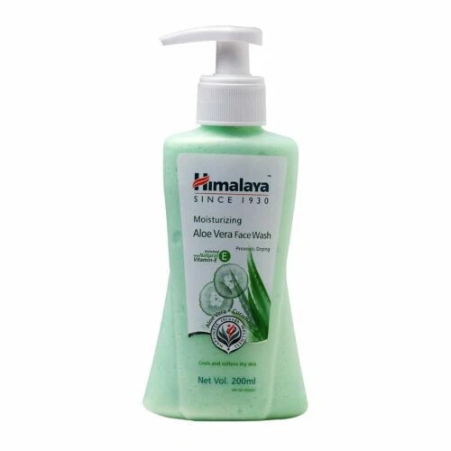 HIMALAYA HERBALS MOISTURIZING Aloe Vera Face Wash Cream 200 ml+ Free ...