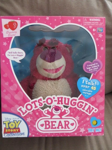 DISNEY TOY STORY Lotso/Lots-O'-Huggin Bear Soft Toy Interactive/Talking ...