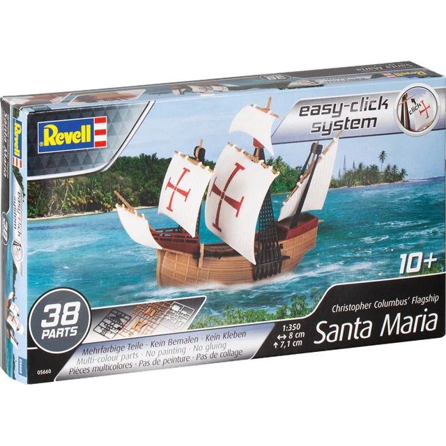 REVELL 05660/5660 5660 Santa Maria 05660 Schiffsmodell Bausatz 1:350, 1 ...