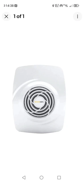 ENVIROVENT EFHT2S-230V FILTERLESS Extraction Fan - White £82.82 ...