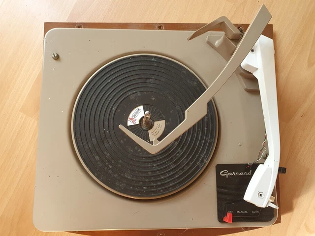 GARRARD AUTOSLIM Record Player Record Deck Autochanger Ex Pye Black box ...