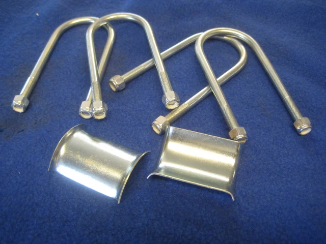 MG MIDGET, AUSTIN Healey Sprite Rear Spring U Axle Bolts&Saddle Plates ...