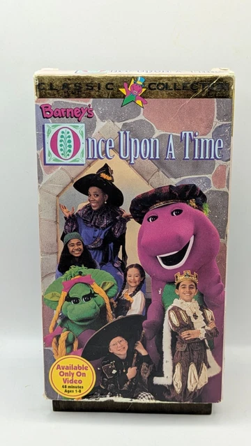 BARNEY - ONCE Upon a Time VHS (1996, Storytelling Rapunzel, Goldilocks ...