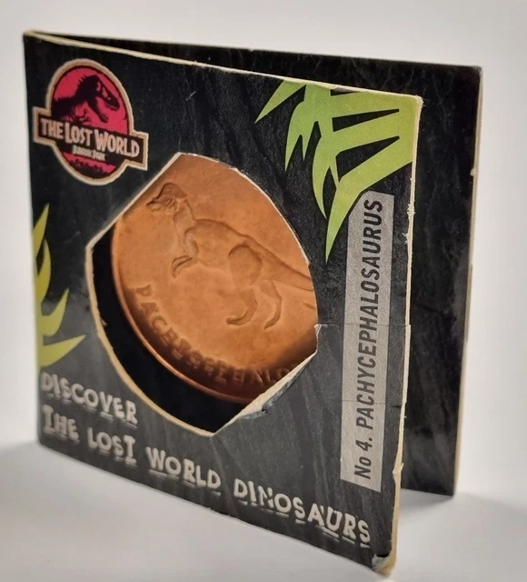 THE LOST WORLD Jurassic Park Tetley Coin 1997 Pachycephalosaurus £5.92 ...