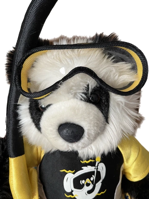16& BUILD-A-BEAR SCUBA Diver Panda Plush with Wetsuit, Flippers, Mask ...