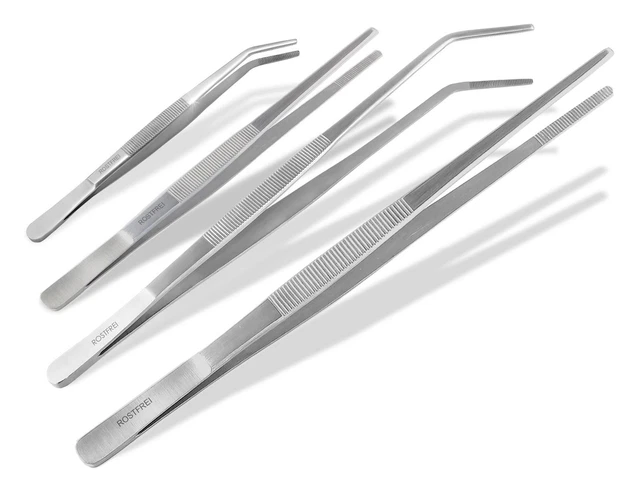 KÜCHENPINZETTE, GRILLPINZETTE, KOCHPINZETTE, Pinzette Edelstahl Gerade ...