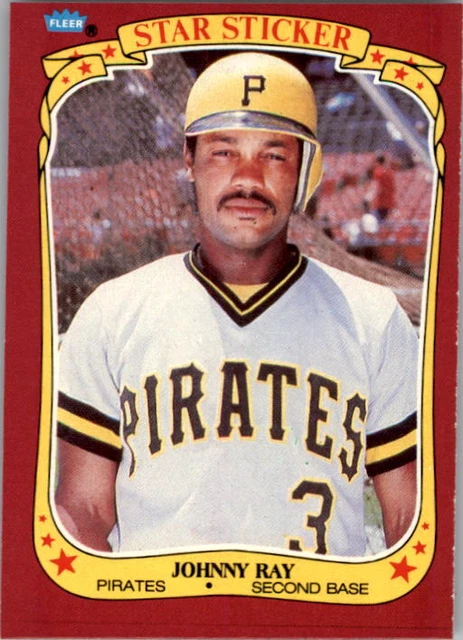 1986 CARTES AUTOCOLLANTES Fleer Pirates Pittsburgh carte de baseball ...