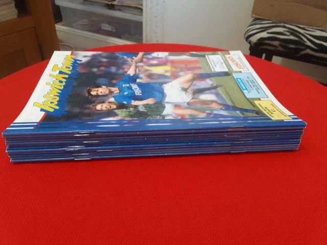IPSWICH TOWN X 13 Home Football Programmes 1991/1992 (Bulk Lot) All ...