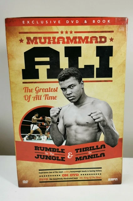 MUHAMMAD ALI EXCLUSIVE DVD & Book Set New Rumble In The Jungle Thrilla ...