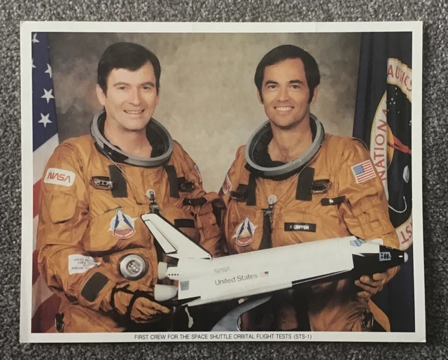 NASA FIRST CREW Space Shuttle Orbital Flight Tests(Sts-1)2 Astronauts ...