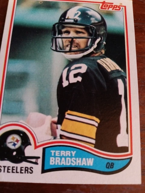 1982 TOPPS NFL Terry Bradshaw Card # 204 Pittsburgh Steelers, Neuf dans ...
