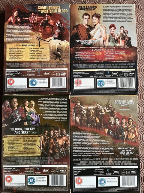 SPARTACUS THE COMPLETE Collection DVD box sets, all 4 seasons including ...