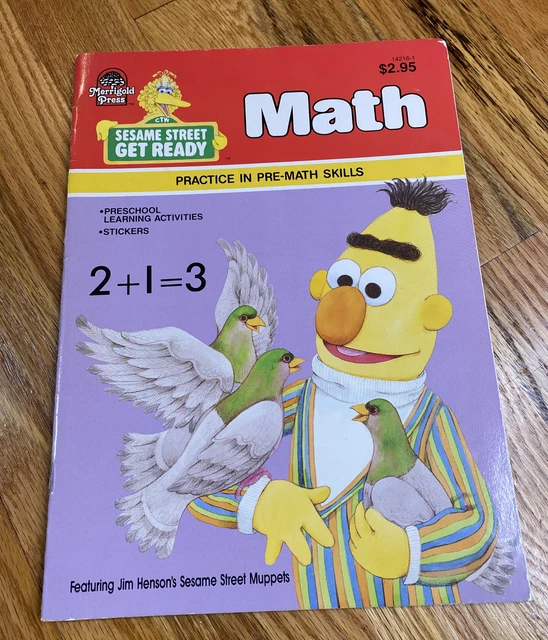 SESAME ST/MUPPETS GET Ready Workbook Math Preschool & K Merrigold Press ...