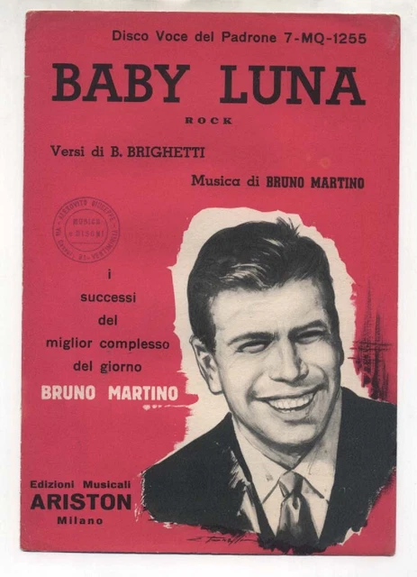 SPARTITO BRUNO MARTINO Baby luna 1959 Sheet music EUR 6,50 - PicClick IT