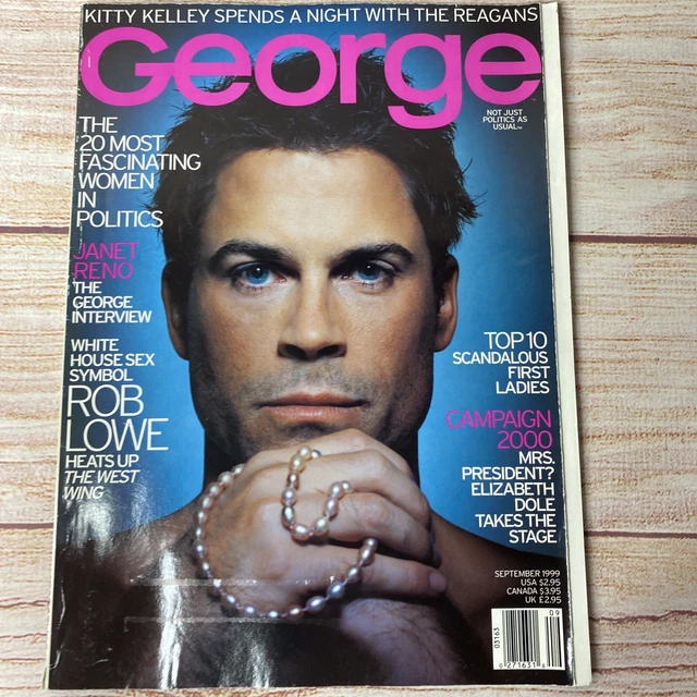 GEORGE MAGAZINE ROB Lowe September 1999 John F Kennedy Jr Reagan ...