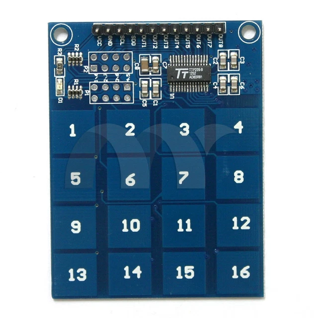 NEW TTP229 16 Channel Capacitive Touch Sensor Arduino Compatible $5.35 ...