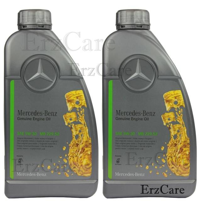 2 LITER ORIGINAL Mercedes-Benz Motoröl 5W30 MB 229.52 5W-30 Motorenöl ...