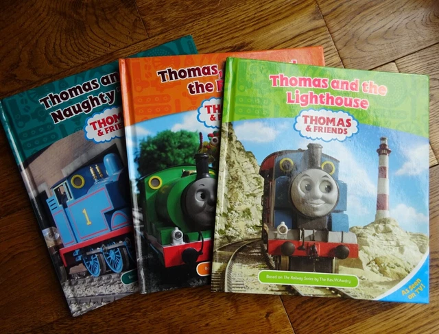 THOMAS THE TANK Engine Story Books x 3 - Lighthouse, Funfair & Naughty ...