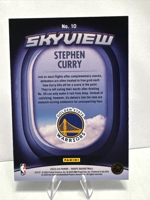 2023-24 PANINI NBA Hoops Stephen Curry SP HOLO FOIL Skyview Card#10 ...