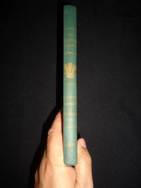 CHRONIK OF ST Mary's Abbey York Bodley Ms 39 Medieval History Surtees ...