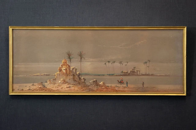 HENRY S. LYNTON (1854-1940) Journey Past Desert Ruins | Panoramic ...