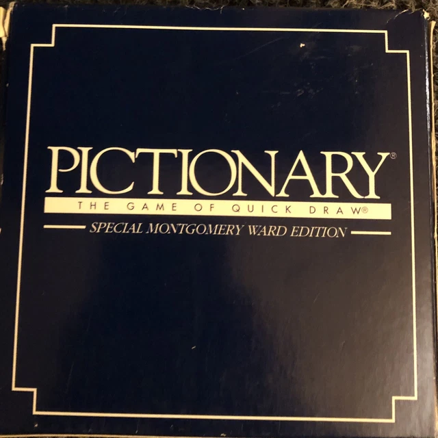 PICTIONARY BOARDGAME PICTIONARY (Special Montgomery Ward Ed) Box VG+ £ ...