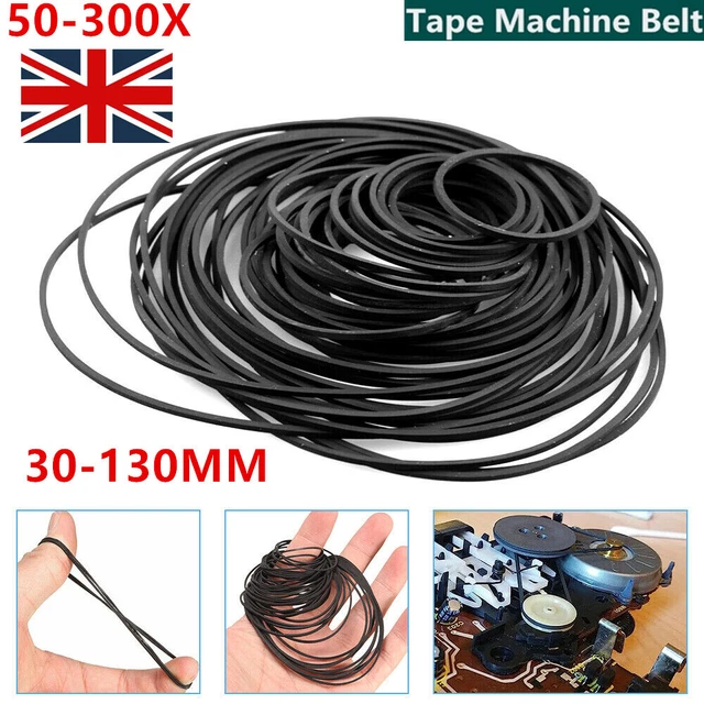 300PCS UNIVERSAL CASSETTE Tape Machine Belts Assorted Common Square ...