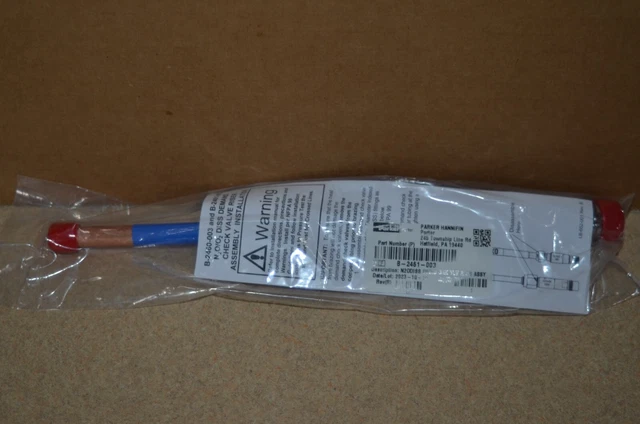 PORTER/PARKER N2O DISS Shut-off Valve w/Check Valves Riser Assembly B ...