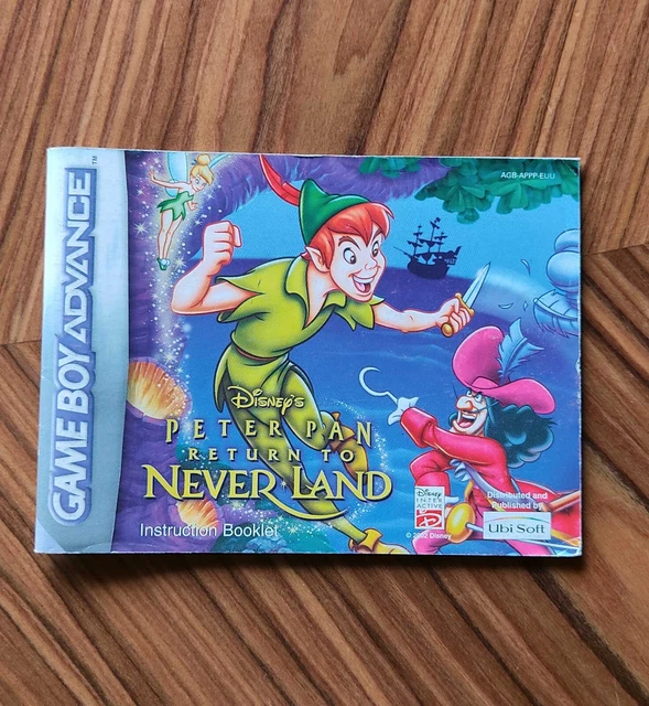 MANUAL PETER PAN Return To Neverland Nintendo Game Boy Advance Spain ...