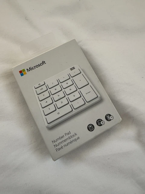 MICROSOFT NUMBER KEYPAD Bluetooth White Model: 1969 £19.43 - PicClick UK