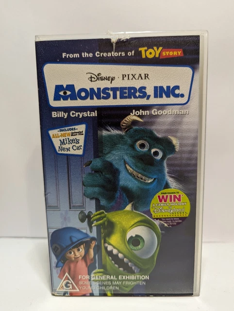 Disney And Pixar Monsters Inc Vhs Blue Tape Video Cassette Vintage 750 Picclick Au