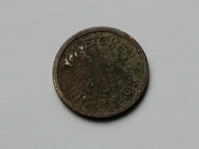 TOILETOKEN PAY TOILET Token by NIK-O-LOK once used at Public Restrooms ...