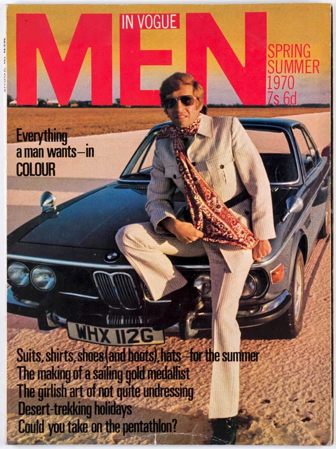 SAFARI SUITS PENTATHLON HENLEY Morocco MEN IN VOGUE vtg CARS 70s Summer ...