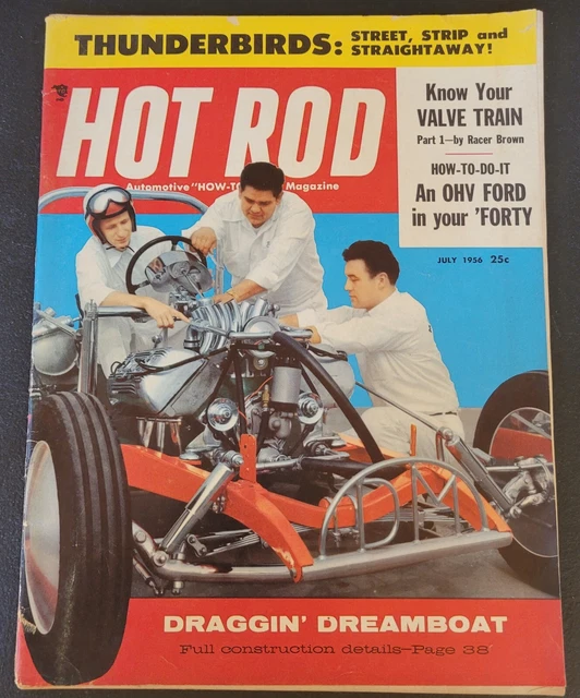 VINTAGE OLD MAGAZINE Back Issues Rare Hot Rod July 1956 £5.38 - PicClick UK