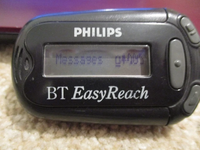 VINTAGE, RETRO, COLLECTIBLE, Philips BT Easy Reach Alpha pager, beeper ...