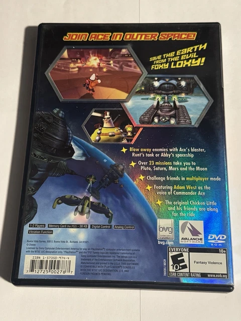 DISNEY'S CHICKEN LITTLE: Ace in Action (Sony PlayStation 2, 2006) CIB ...