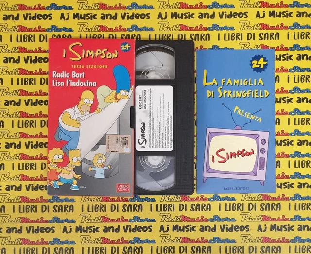 VHS CARTONATA I SIMPSON 24 TERZA STAGIONE 2001 FOX BONGO + LIBRETTO ...
