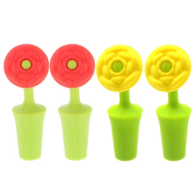 4 PCS LIÈGE Vin Bouchon De Rosé Réutilisable Drôles EUR 7,55 - PicClick FR