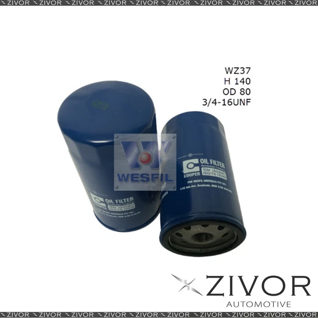 COOPER OIL FILTER For Toyota Coaster Bus 2.2L 08/77-04/82 - WZ37 *By ...