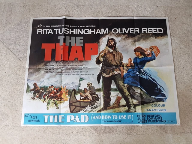 THE TRAP OLIVER Reed British UK Movie Quad Poster 60s £52.68 - PicClick UK