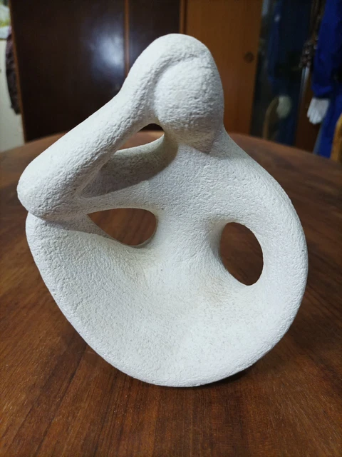 THINKING MAN HAND Carved Stone Modern Contemporary Art Ornament ...