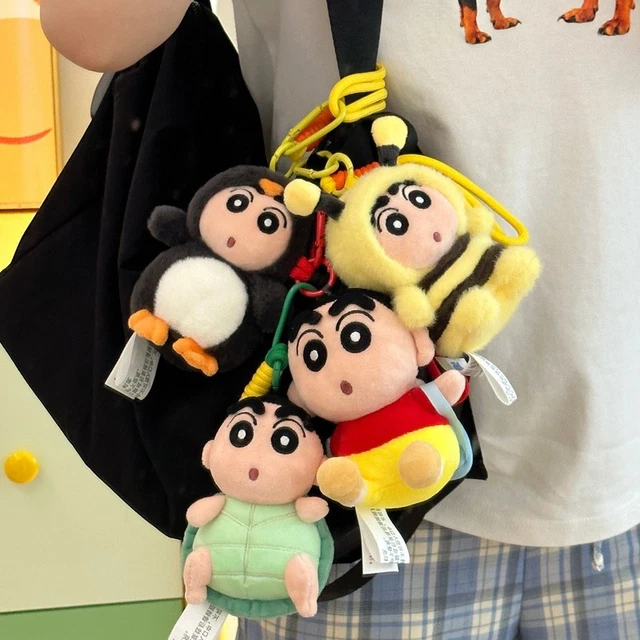 CRAYON SHINCHAN HONEY Penguin Dinosaur Turtle Shaped Keychain Plush Toy ...
